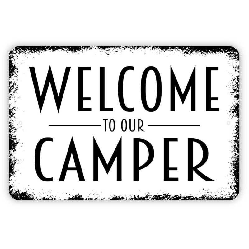 Welcome Camper Sign - Etsy