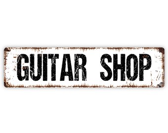Guitar Shop Sign - Etsy