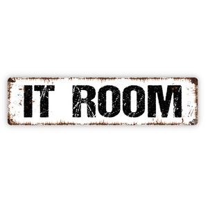 IT Room Sign - Computer Server Room Information Technology Department ...