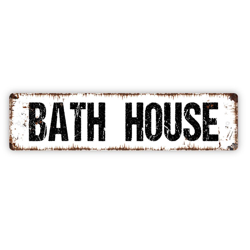 Bath House Sign - Etsy