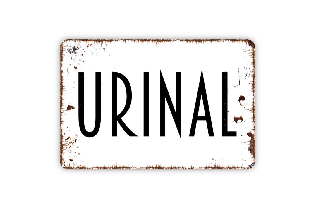 Urinal Sign - Bathroom Restroom Mens Boys Room Outdoor or Indoor Metal ...