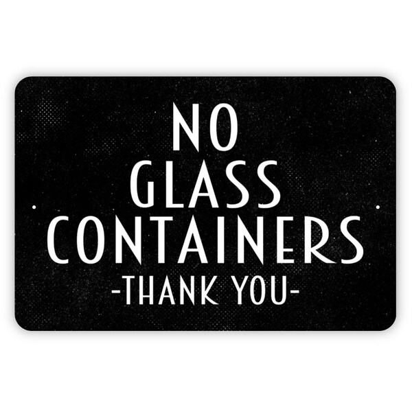 No Glass Pool Sign - Etsy