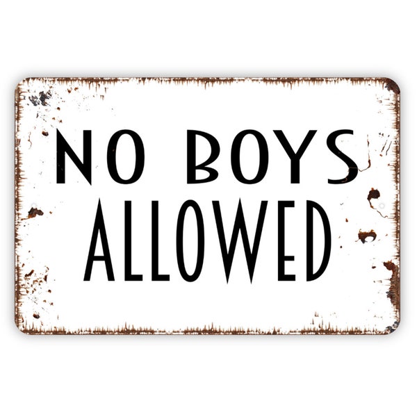 No Boys Allowed - Etsy