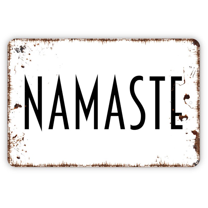 Namaste Sign - Etsy