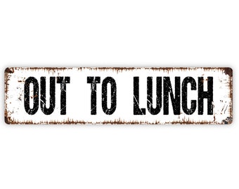 Out to Lunch Sign - Etsy