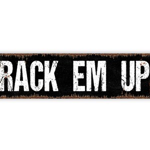 Rack Em up Sign - Billiards Pool Hall Table Bar Pub Rustic Street Metal ...
