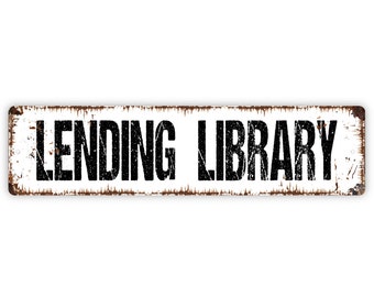 Custom Library Sign - Etsy