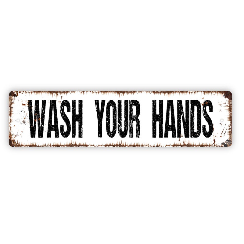 Wash Your Hands Sign - Etsy