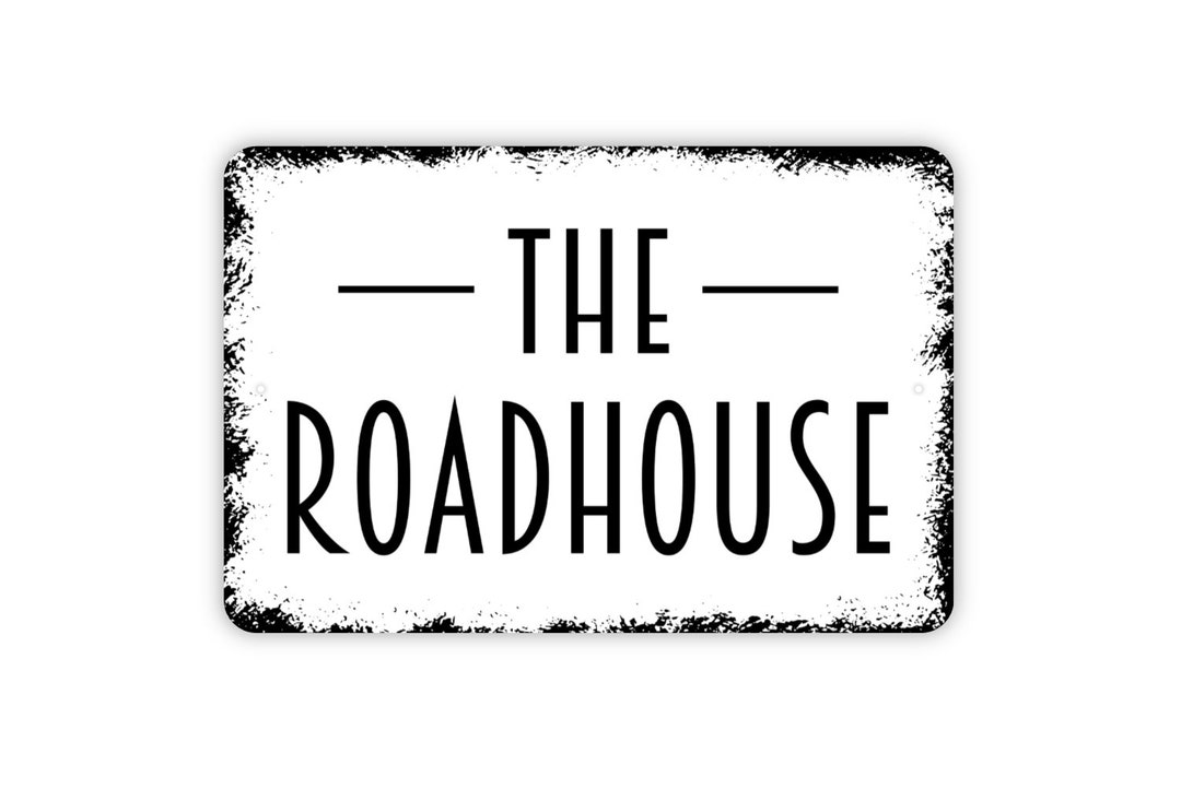The Roadhouse Sign - Bar Pub Metal Wall Art - Etsy