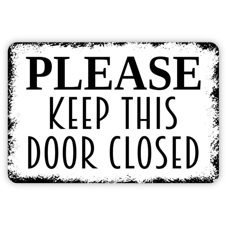 Please Lock the Door Sign - Etsy