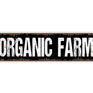 Organic Farm Sign - Farm Fresh Eggs Chickens Poultry Garden Beef Ranch ...