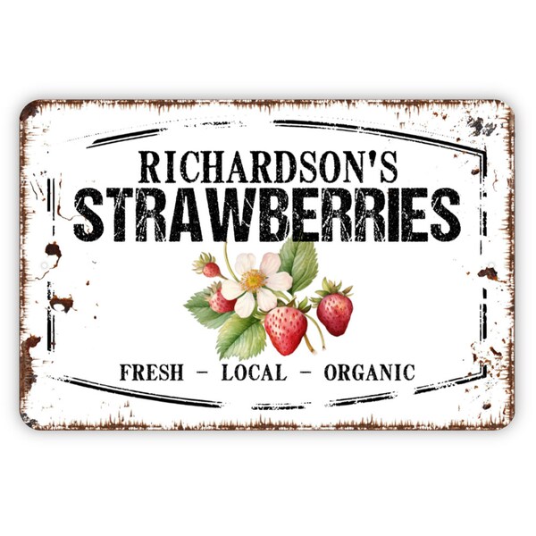 Strawberry Sign - Etsy