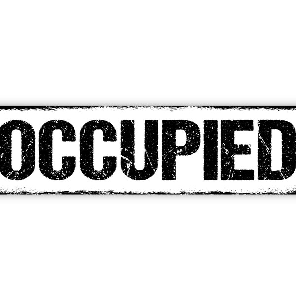 Occupied Office Door Sign - Etsy