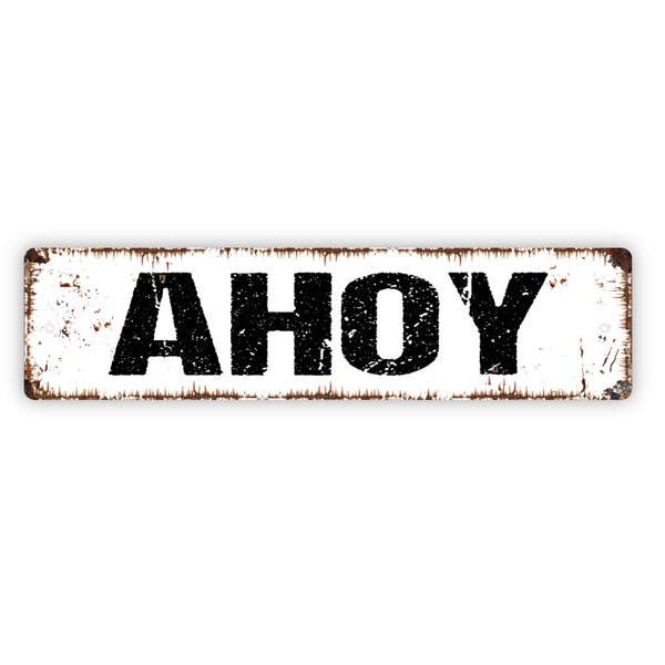 Ahoy Sign - Etsy