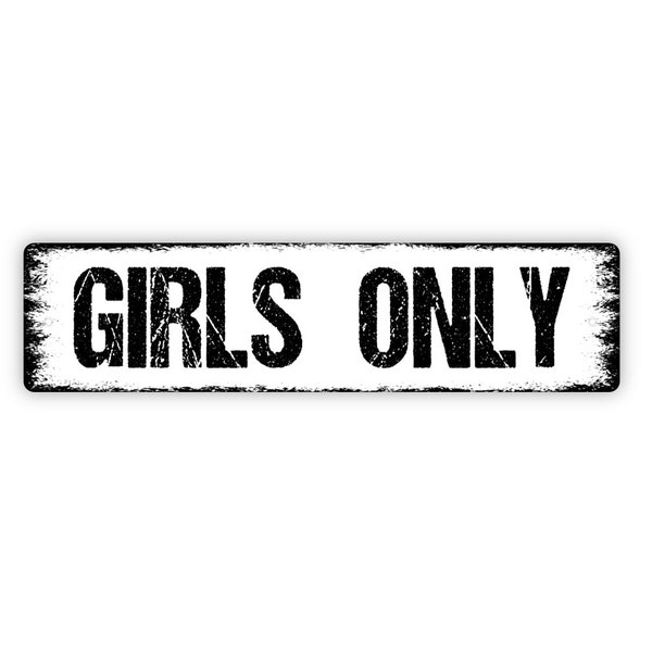 Girls Only Sign - Etsy
