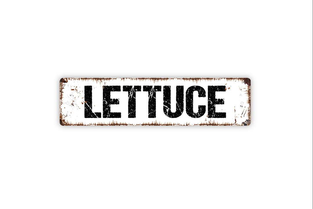 Lettuce Sign - Vegetables Garden Marker Produce Farmers Market Rustic ...