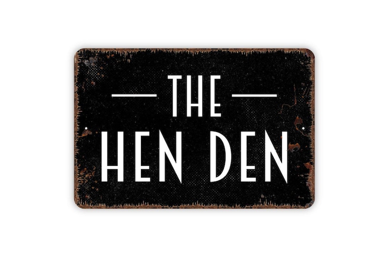 The Hen Den Sign | Farm Chicken Coop Wall Decor | Hen House Entry Sign ...