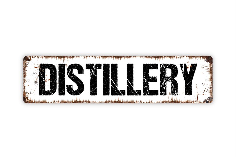 Distillery Sign Kitchen Bar Custom Rustic Street Sign or - Etsy