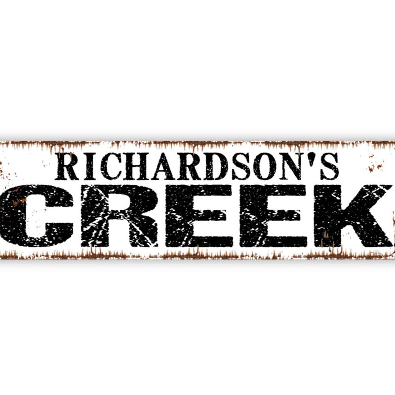 Creek Sign - Etsy