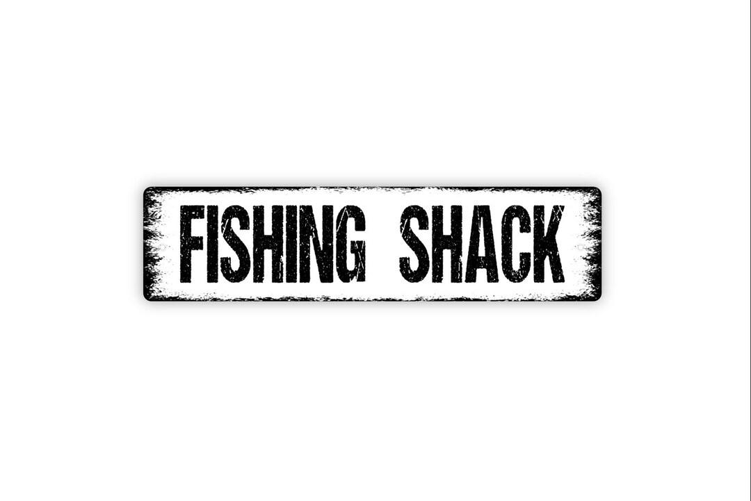 Fishing Shack Sign - Fisherman's Camp Bait and Tackle Shop Rustic ...