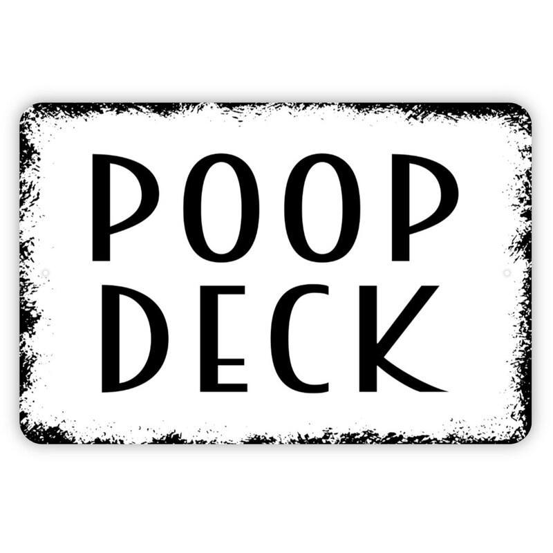 Poop Deck Sign - Etsy