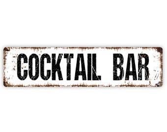 Rustic Bar Cocktail Sign - Etsy