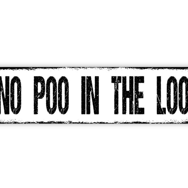 Camper Metal Sign Poop - Etsy