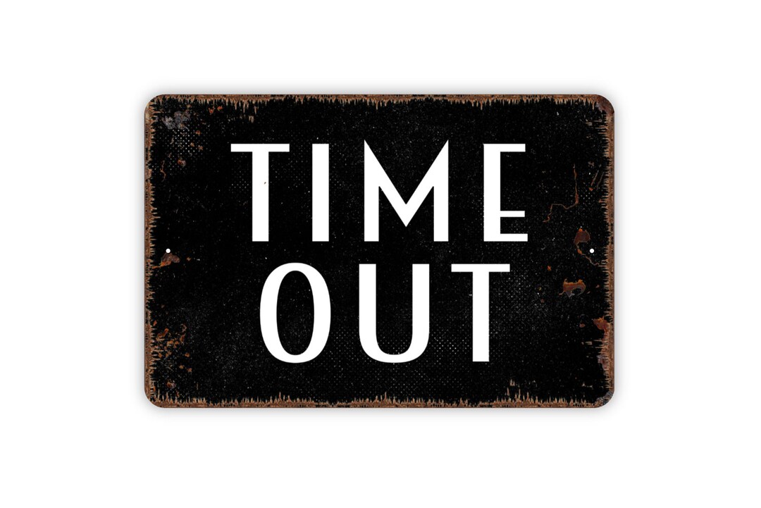 Time Out Sign Kids Children Time Out Spot Corner Room Take A Break ...