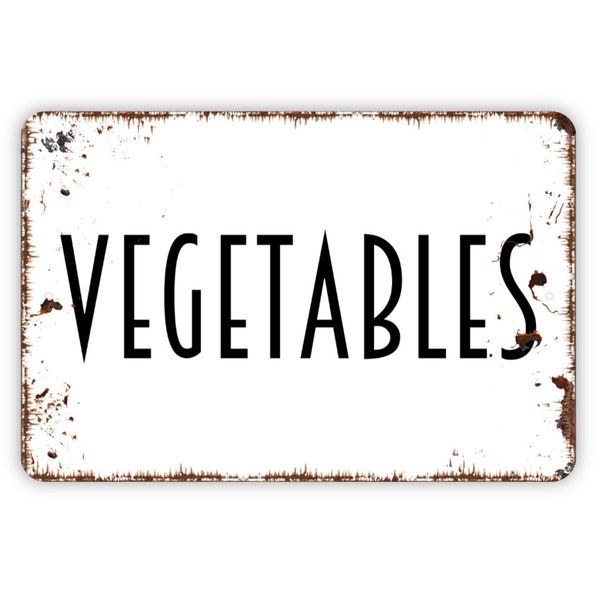 Vegetable Sign - Etsy