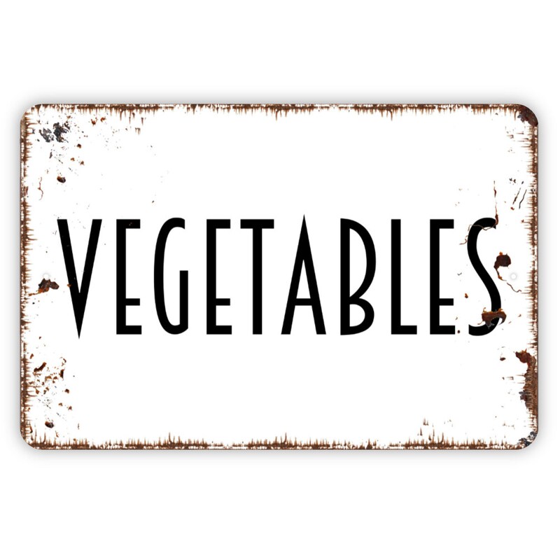 Vegetable Sign - Etsy