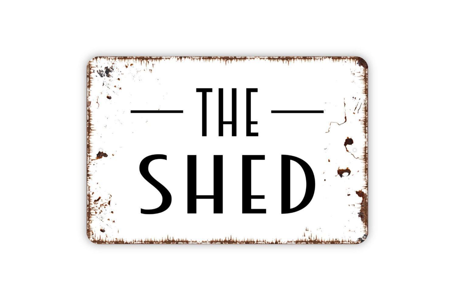 The Shed Sign – Rustic Farmhouse Garden Tool Shed Wall Decor – Backyard ...