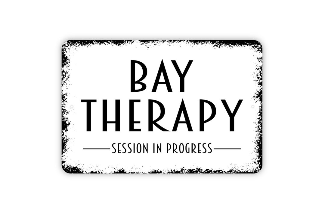 Bay Therapy Session in Progress Sign - Metal Wall Art - Indoor or ...