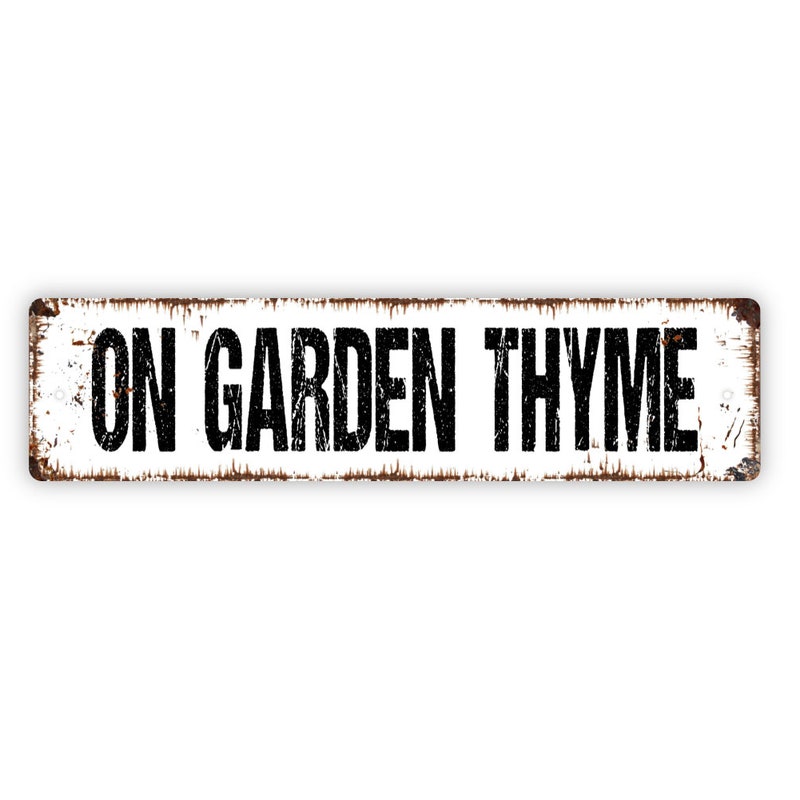Thyme Sign - Etsy