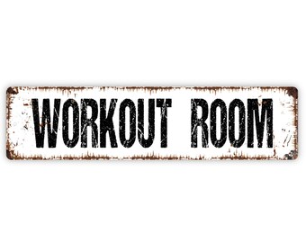 Workout Room Sign - Etsy