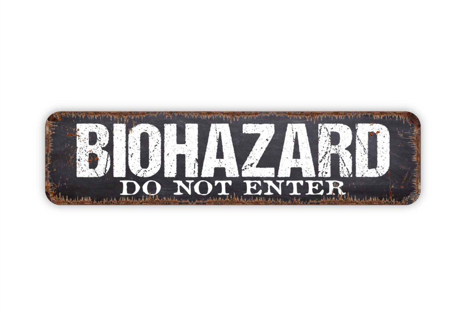 Biohazard Do Not Enter Sign Funny Rustic Custom Metal Sign - Etsy UK