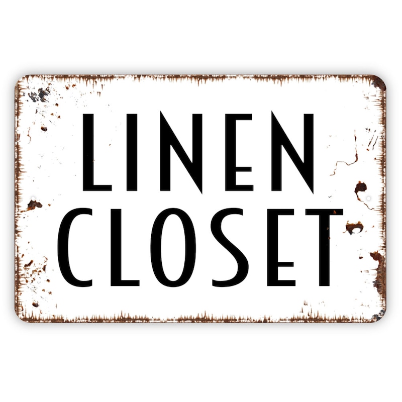 Linen Closet Sign - Etsy
