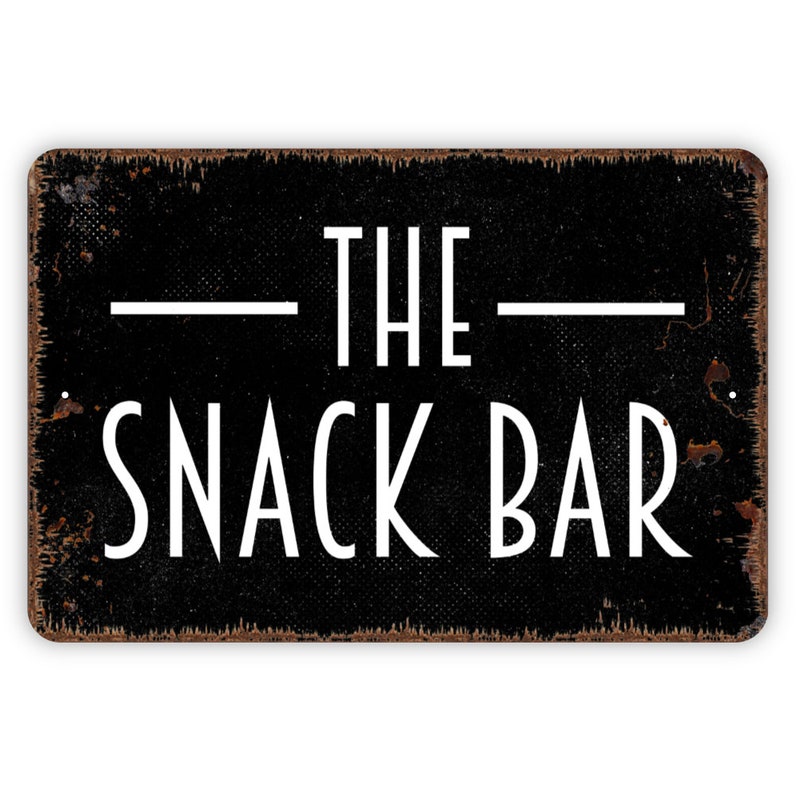 Snack Bar Sign - Etsy