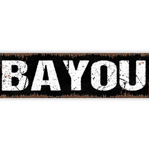 Bayou Sign - Marsh Land Swamp Lake River Marshy Outlet Rustic Street ...