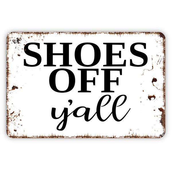 Shoes off Sign Funny - Etsy