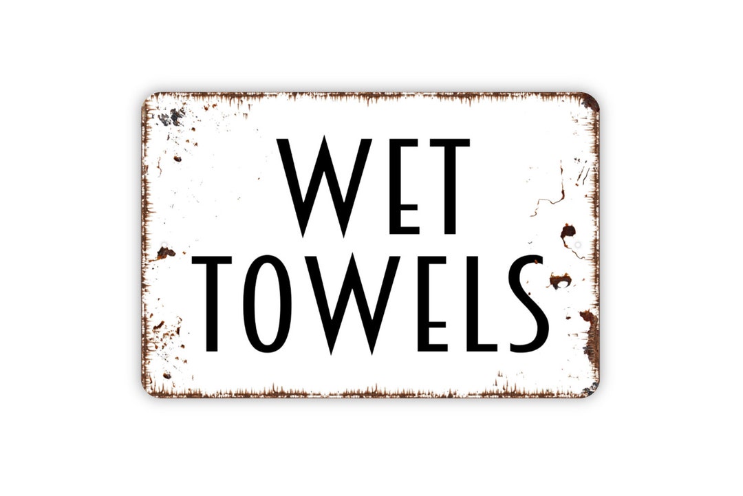 Wet Towels Sign - Swimming Pool Metal Wall Art Indoor or Outdoor - Etsy