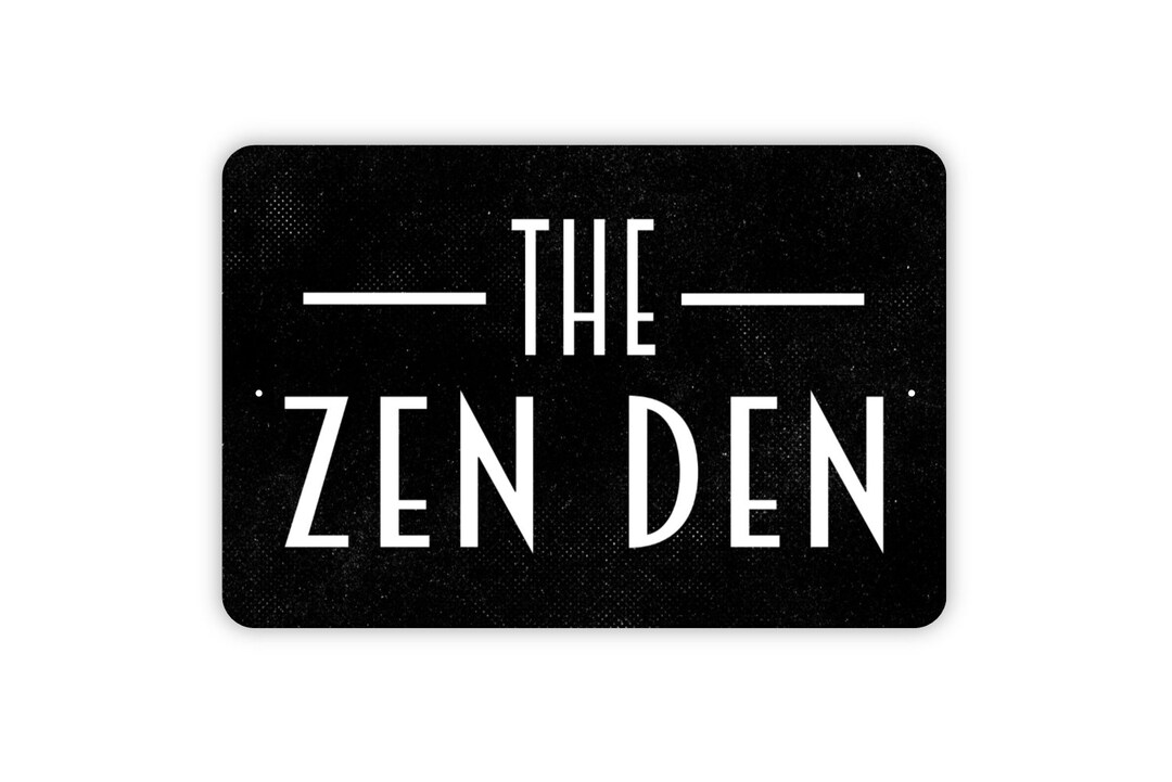 The Zen Den Sign Metal Indoor or Outdoor Wall Art - Etsy Hong Kong
