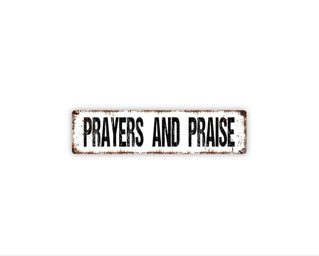 Prayers and Praise Sign | Christian Wall Art | Faith Home Decor ...