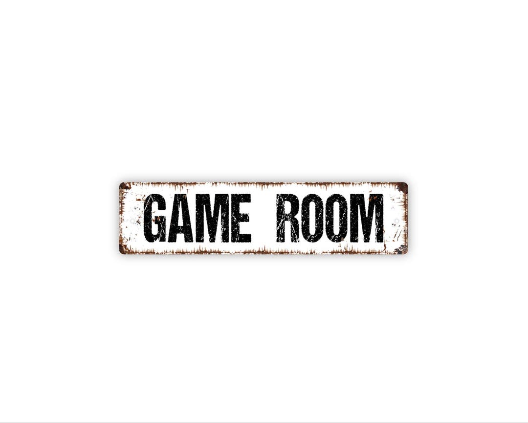 Game Room Sign | Rustic Man Cave Wall Decor | Family Entertainment Room ...