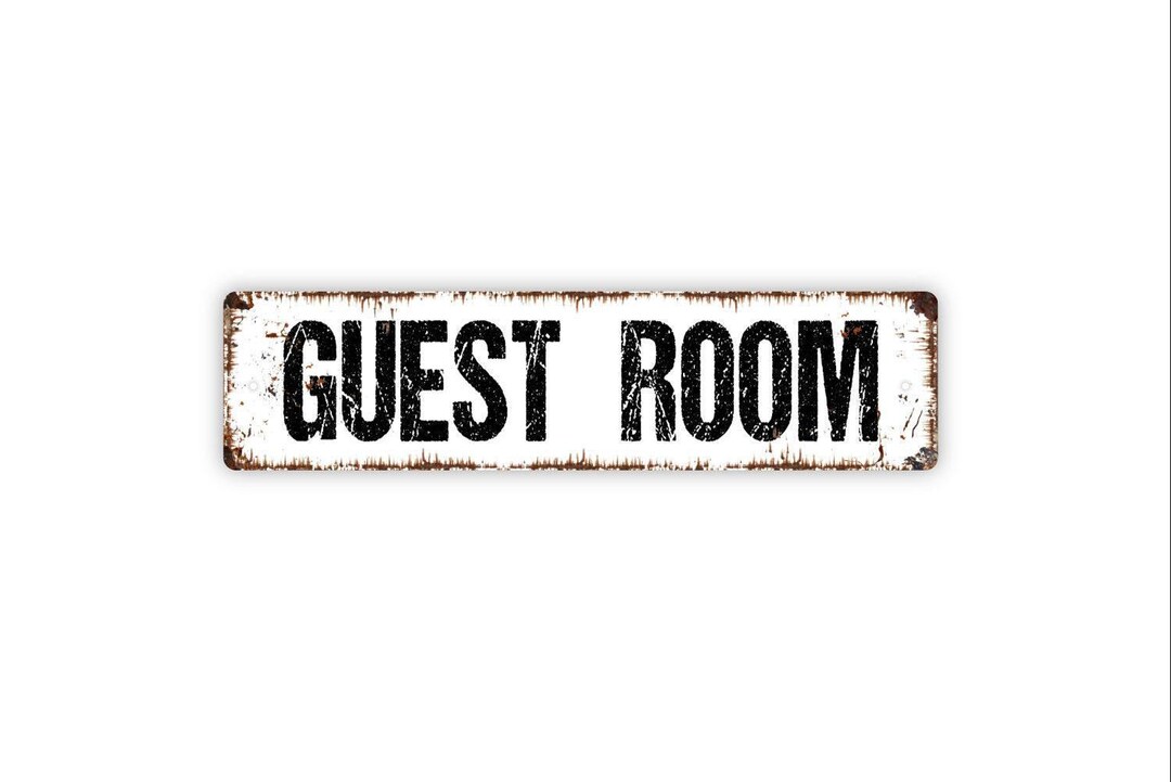 Guest Room Sign | Welcome Bedroom Wall Decor | Metal Sign or Vinyl ...