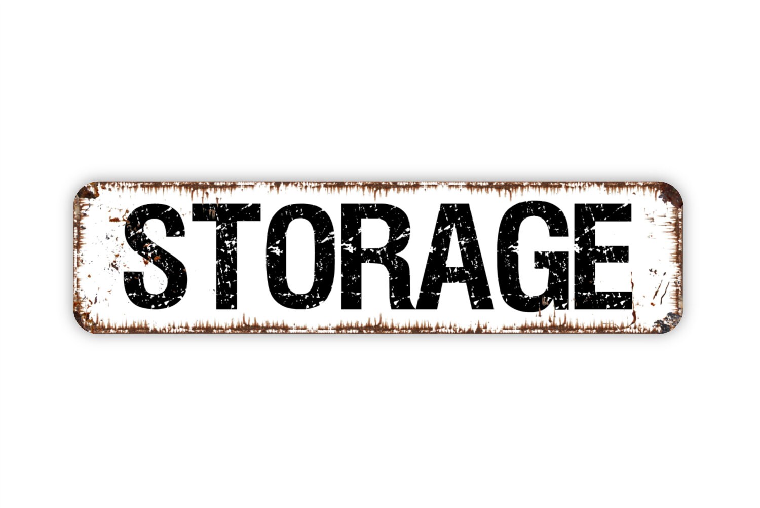 Storage Metal Sign Room Sign Custom Rustic Street Sign or | Etsy