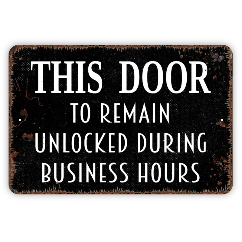 Please Lock the Door Sign - Etsy
