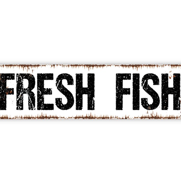 Fresh Fish Sign - Etsy