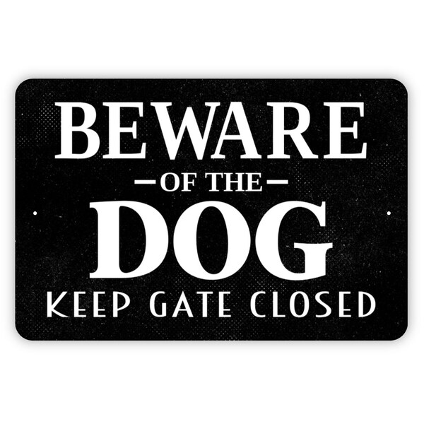 Warning Keep Gate Closed Sign - Etsy