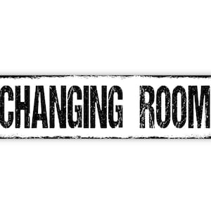Changing Room Sign - Pool House Bath Restroom Locker Room Dressing Room ...