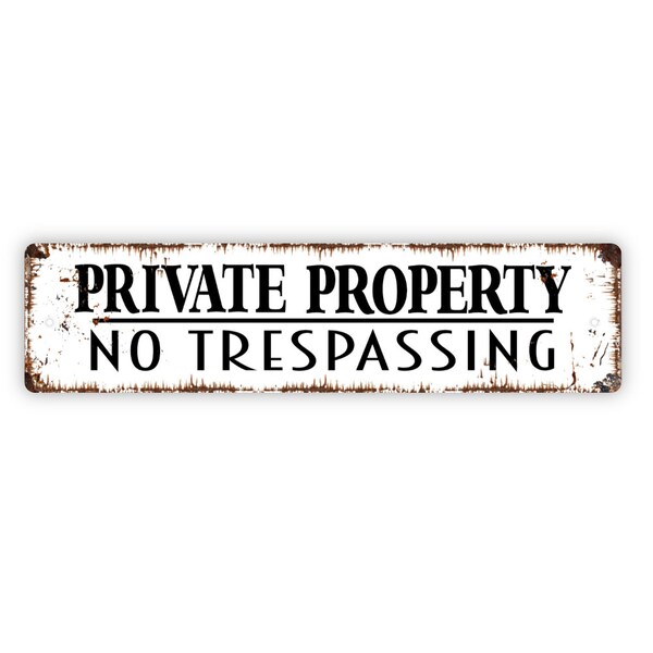 No Trespassing Sign - Etsy